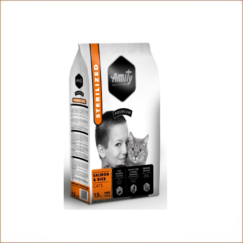 AMITY Premium Stérilisé Saumon & Riz - 10 kg - Animoes