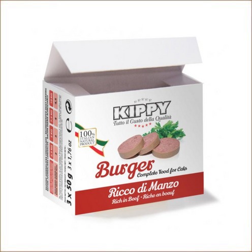 Kippy Burger Chat Boeuf 3x50 gr - Animoes